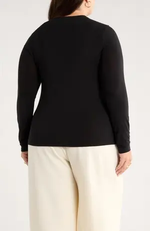 Nordstrom Long Sleeve T-shirt - Black