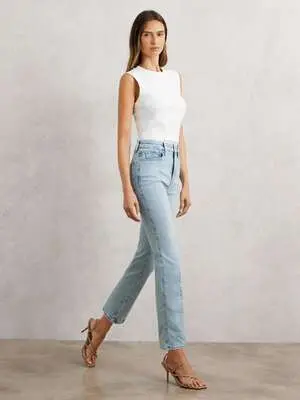 Good American Straight-leg Seam Jeans