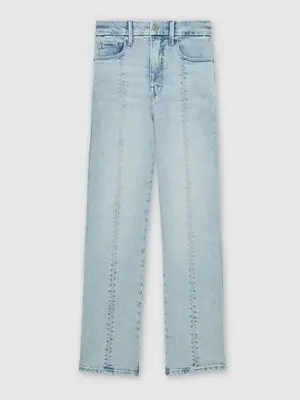 Good American Straight-leg Seam Jeans