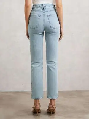 Good American Straight-leg Seam Jeans