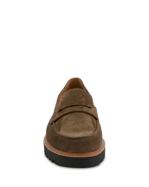 Paul Green Carmel Penny Loafers - Earth Soft Suede