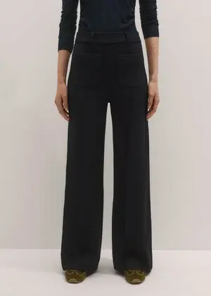 ME+EM Textured Flare Trouser