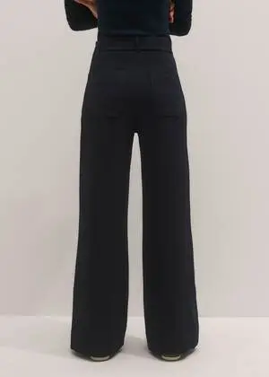 ME+EM Textured Flare Trouser