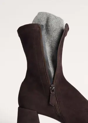 ME+EM Ankle Stretch Boots - Deep Chocolate