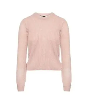 ME+EM Balloon Sleeve Jumper - Smoke Pink