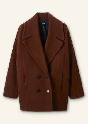 ME+EM Soft Shoulder Military Coat - Chestnut
