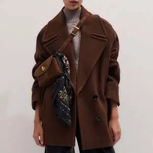 ME+EM Soft Shoulder Military Coat - Chestnut