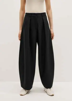 ME+EM Crease-less Barrel Leg Trousers