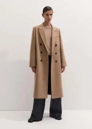ME+EM Italian Wool Double-breasted Tailored Coat