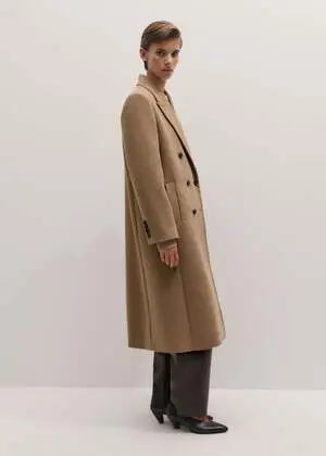 ME+EM Italian Wool Double-breasted Tailored Coat