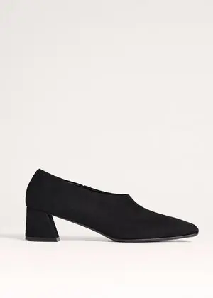 ME+EM High Front Block Heel - Black