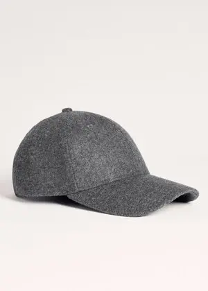 ME+EM Baseball Cap Charcoal Mélange - Charcoal Melange