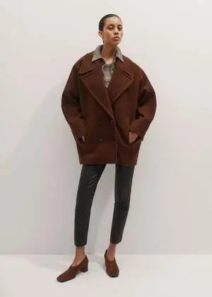 ME+EM High Front Block Heel - Chestnut