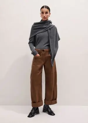 Women's Tapered Wide-Leg Pants