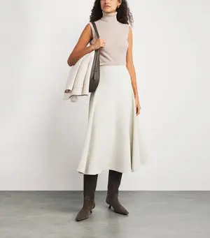 Eleventy Cashmere Roll Neck Sleeveless Sweater