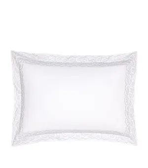 YVES DELORME Festons Oxford Pillowcase - White