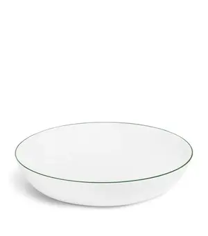 RICHARD BRENDON Large Bone China Line Coupe Bowl - Green