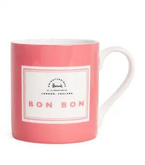 Harrods Bon Bon Logo Mug - Pink