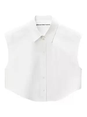 Alexander Wang Sleeveless Collared Shirt - White