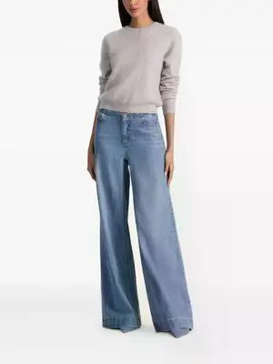 Alice + Olivia Carolee Crew-neck Sweater - Grey