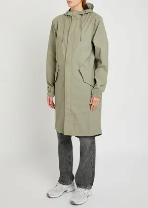 Rains Fishtail Hooded Waterproof Parka