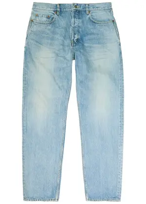 Saint Laurent Light Wash Bottoms For Men
