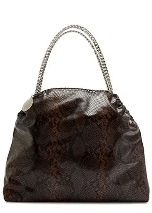 Stella McCartney Falabella Python-effect Faux Leather Tote