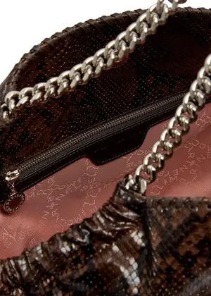 Stella McCartney Falabella Python-effect Faux Leather Tote