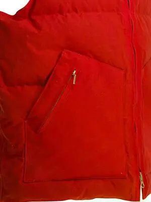 CECCARELLI Quilted Padded Gilet - Red