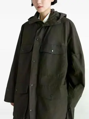 LEMAIRE Snap-fastening Raincoat - Brown