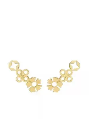 Tory Burch Flower-hexagon Stud Earrings