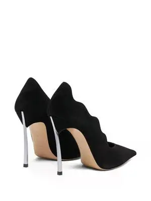 Casadei Scalloped-edge Pointed-toe Pumps
