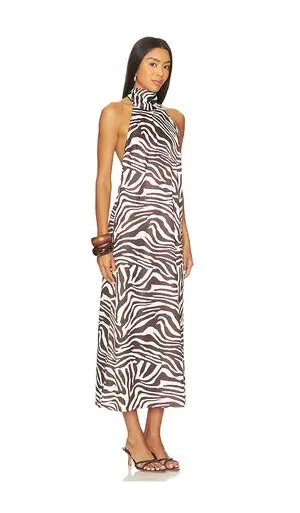 Azeeza Meera Midi Dress - Zebra