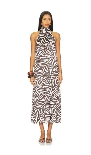 Azeeza Meera Midi Dress - Zebra