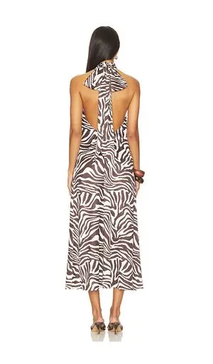 Azeeza Meera Midi Dress - Zebra