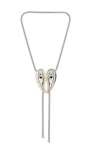 Demarson Amour Slider Necklace - Gold & Silver