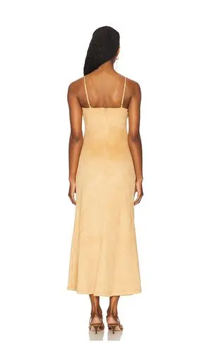 Bardot Nadira Faux Suede Dress - Soft Camel