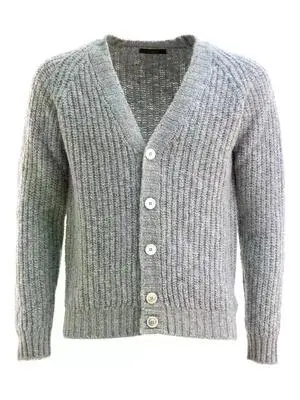 ZANONE Ribbed V-neck Cardigan