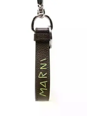 Marni Logo-plaque Leather Keyring