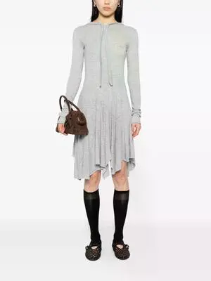 OPEN YY Logo Hooded Mini Dress