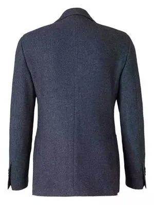 LARDINI Textured Single-breasted Jacket