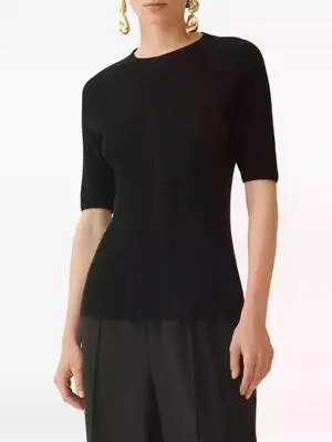 Fabiana Filippi Ribbed T-shirt - Black
