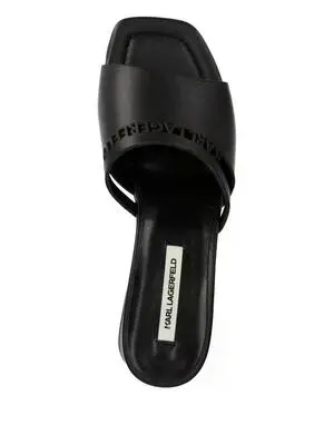 Karl Lagerfeld Block-heeled Open-toe Sandals