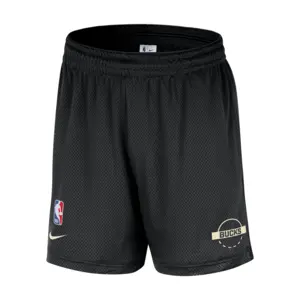 Nike Milwaukee Bucks Nba Mesh Shorts - Black