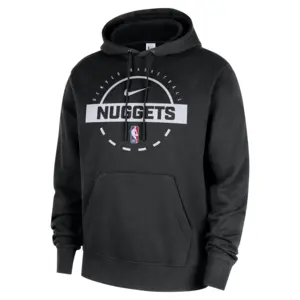 Nike Denver Nuggets Club Nba Practice Pullover Hoodie - Black