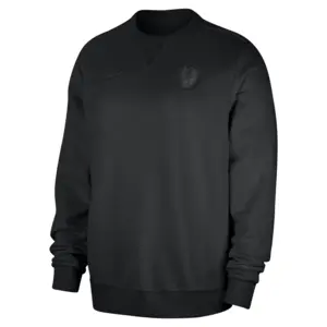 Nike Dallas Mavericks Standard Issue Dri-fit Nba Crew-neck Sweatshirt - Black