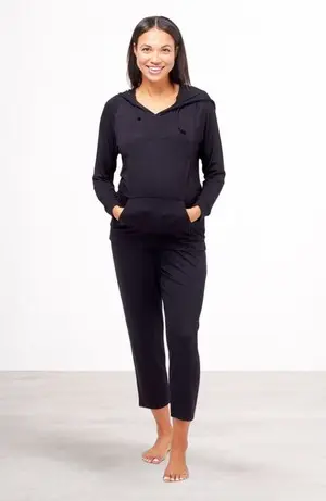 Nom Maternity Drawstring Sweatshirts Hoodies For Women