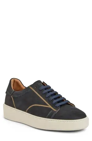 Bruno Magli Matteo Leather Sneakers - Navy Nubuck
