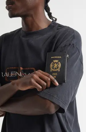 Balenciaga Long Leather Passport Case