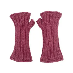 FEELGOODZ Hand-knit Jaya Harlequin Wool Half Mitten - Drift